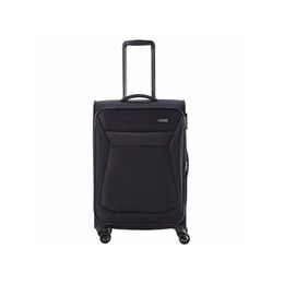 Travelite Chios - 4-Rollen-Trolley M 67 cm erw. (schwarz) in schwarz | Gr.: onesize