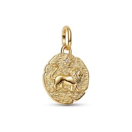 Pandora Medaillon Anh&auml;nger Goldfarben L&ouml;we | Gr.: onesize