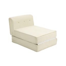 HOMCOM Bodensofa-73L x 100B x 65H cm-Cremewei&szlig; | Gr.: onesize