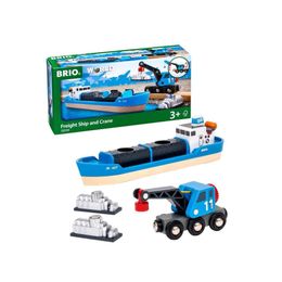 Brio Aktionsspiel Containerschiff mit Kranwagen in bunt | Gr.: onesize