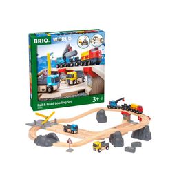Brio Aktionsspiel Steinverlade Set, Stra&szlig;en & Schienen in bunt | Gr.: onesize