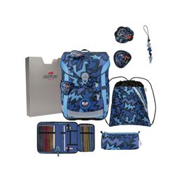 DerDieDas ErgoFlex Easy - Schulranzen Set 5tlg. 950 g (Purple Unicorn) in Dark Dragon | Gr.: onesize