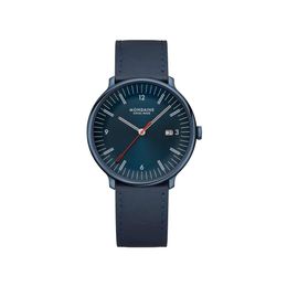 Mondaine Herrenuhr Quarz Doppio Blau 41 mm | Gr.: onesize