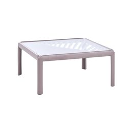 Beliani Couchtisch FERRETTI in Grau/Beige - (W) 69 x (H) 32 x (L) 69 cm | Gr.: onesize