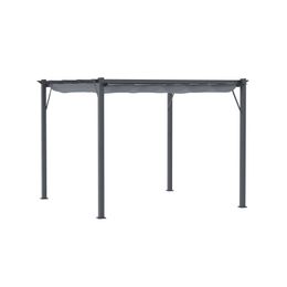 Outsunny Pergola 300L x 300B x 223H cm Kohlegrau+Dunkelgrau | Gr.: onesize