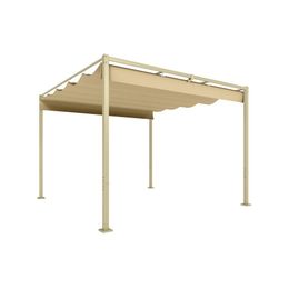 Outsunny Pergola 298L x 297B x 221H cm Khaki | Gr.: onesize