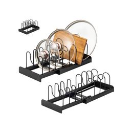 eluno Topfdeckel und Pfannenhalter 2er Set ca. 47 x 17 x 14 (B/H/T) | Gr.: onesize