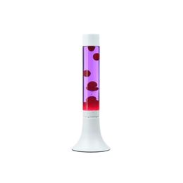 Licht-Erlebnisse Lavalampe EEK G (B)13 x (L)13 x (H)37.5 cm in Wei&szlig; Lila Rot | Gr.: onesize