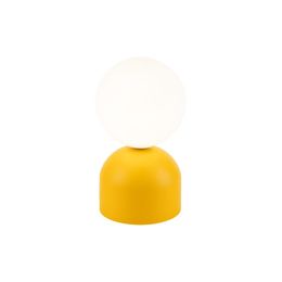 Licht-Erlebnisse Tischlampe &Oslash; 12 x (H)21 cm in Gelb Wei&szlig;Gelb Wei&szlig; | Gr.: onesize