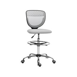 Vinsetto B&uuml;rostuhl-59L x 59B x 106-126H cm-Hellgrau | Gr.: onesize