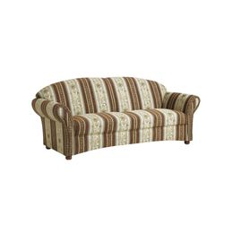 58 aufm Kessel SOFA Landhaus 2,5-Sitzer Kama Bezug Chenille Natur/Braun gestreift | Gr.: onesize