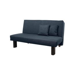 others FALTSOFA Kalomira Bezug Flachgewebe Metall schwarz / blau | Gr.: onesize