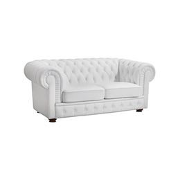 58 aufm Kessel SOFA 2-Sitzer Kalea Bezug pigmentiertes Nappaleder Buche nussbaum dunkel / wei&szlig; | Gr.: onesize