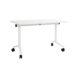 Beliani Zusammenklappbarer Schreibtisch CAVI in Wei&szlig; - (W) 120 x (H) 75 x (L) 60 cm | Gr.: onesize