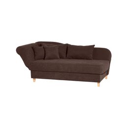 58 aufm Kessel RECAMIERE mit Armteil links klappbar Katia Veloursstoff Buche/braun | Gr.: onesize