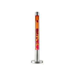 Licht-Erlebnisse Lavalampe EEK G &Oslash; 6 x (H)76 cm in Rot Orange SilberRot Orange Silber | Gr.: onesize
