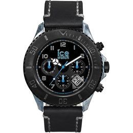 Ice Watch Multifunktionsuhr Ice Vintage Schwarz Lederarmband 48 mm in schwarz | Gr.: onesize