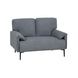 HOMCOM 2-Sitzer-Sofa-127L x 72B x 84H cm-Grau | Gr.: onesize