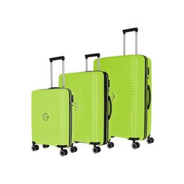 Travelite Orbita 4 Rollen Kofferset 3-teilig mit Dehnfalte in limone | Gr.: onesize