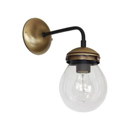 Licht-Erlebnisse Wandlampe (B)13 x (L)26 x (H)30 cm in Altmessing KlarAltmessing Klar | Gr.: onesize