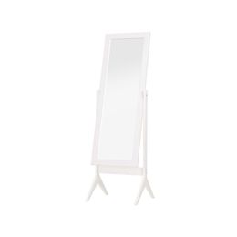 HOMCOM Standspiegel-B47 x T46 x H148 cm-Wei&szlig; | Gr.: onesize