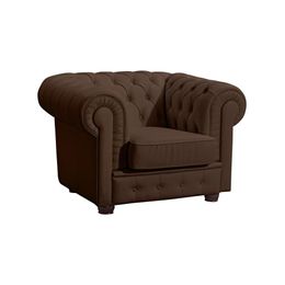 58 aufm Kessel SESSEL Kalea Bezug Kunstleder Buche nussbaum dunkel / braun | Gr.: onesize