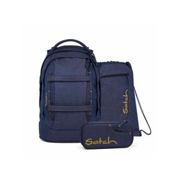 Satch pack Schulrucksack Set Denim Blue | Gr.: onesize