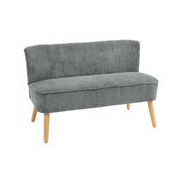 HOMCOM Sofa-117L x 56,5B x 77H cm-Grau | Gr.: onesize
