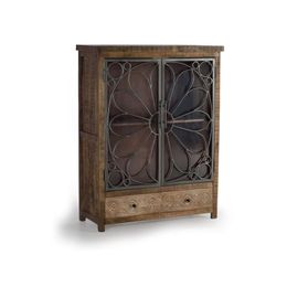 Giner y Colomer Vitrine aus gealtertem braunem Mangoholz in Brown | Gr.: onesize