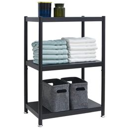 shelfr Industrial Style Metallregal Genk mit 3 Ebenen in Schwarz | Gr.: onesize
