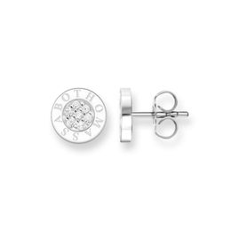 Thomas Sabo Ohrstecker Classic Pav&eacute; Wei&szlig; in silber, wei&szlig; | Gr.: onesize