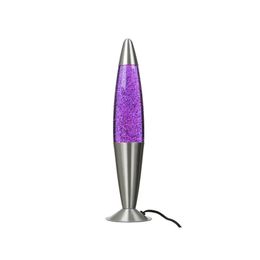 Licht-Erlebnisse Lavalampe EEK G &Oslash; 11 x (H)42 cm in Silber Glitter (Violett) ViolettSilber Glitter (Violett) Violett | Gr.: onesize