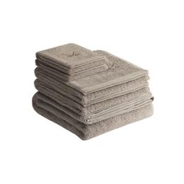 Sansibar 5-teiliges Set: Handtuch Frottier-Serie "Classic" in Taupe | Gr.: onesize