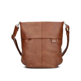 Zwei Mademoiselle M90 - Umh&auml;ngetasche 28 cm (cord-polar) in cognac | Gr.: onesize