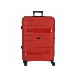 Check.In Memphis - 4-Rollen-Trolley 76 cm (blau) in rot | Gr.: onesize