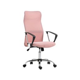 HOMCOM B&uuml;rostuhl-63L x 65B x 109-119H cm-Rosa | Gr.: onesize