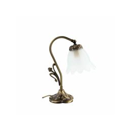 Licht-Erlebnisse Tischlampe (B)13 x (L)14.5 x (H)32 cm in Bronze hell gl&auml;nzend Wei&szlig;Bronze hell gl&auml;nzend Wei&szlig; | Gr.: onesize