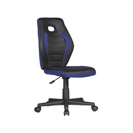 FineBuy B&uuml;rostuhl in Blau / Stoff / 63x63x103 | Gr.: onesize