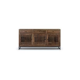 Giner y Colomer Braunes Sideboard aus Akazienholz und Metall in Brown | Gr.: onesize