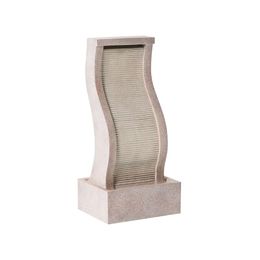 Beliani Gartenbrunnen FORMIGA in Beige - (W) 39 x (H) 81 x (L) 31 cm | Gr.: onesize