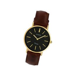 Analog-Armbanduhr Oozoo Vintage Series braun mittel (ca. 32mm) | Gr.: onesize
