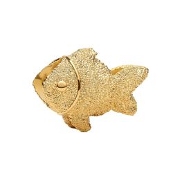 Pandora Goldfarbener Charm Strukturierter Fisch Mini | Gr.: onesize