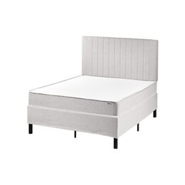 Beliani Doppelbett COUNTESS in Grau/Braun - (W) 121 x (H) 114 x (L) 201 cm | Gr.: onesize
