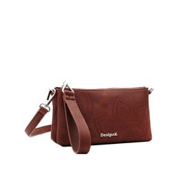 Desigual Dejavu Dortmund Baby - Umh&auml;ngetasche 20 cm (schwarz) in camel | Gr.: onesize