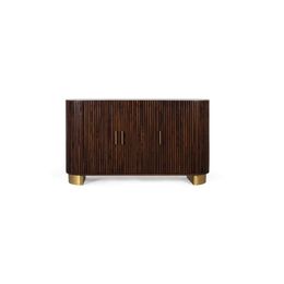 Giner y Colomer Sideboard mit geschwungenen Seiten aus walnussfarbenem Mangoholz in Brown | Gr.: onesize