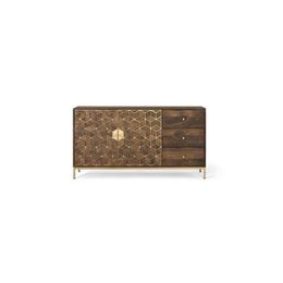 Giner y Colomer Sideboard aus Mangoholz und Metall in Brown | Gr.: onesize