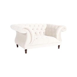 58 aufm Kessel CHESTERFIELD Sessel Kaylin Samtvelours creme | Gr.: onesize