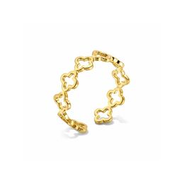 Steel_Art Eleganter Ring Damen Pilus goldfarben in goldfarben | Gr.: onesize