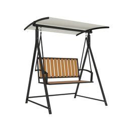Outsunny Hollywoodschaukel 142L x 112B x 162H cm Schwarz | Gr.: onesize