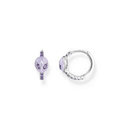 Thomas Sabo Creole Alienkopf Mit Kaltemaille Und Violetten Steinen in silber, violett | Gr.: onesize